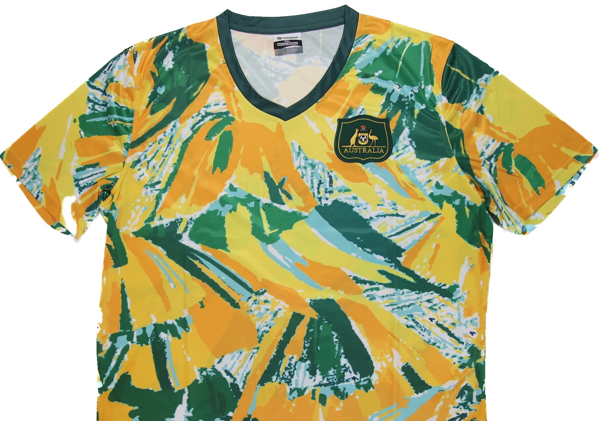 Soccer Socceroos Men's Gold Green Spew Jersey – House of Sports