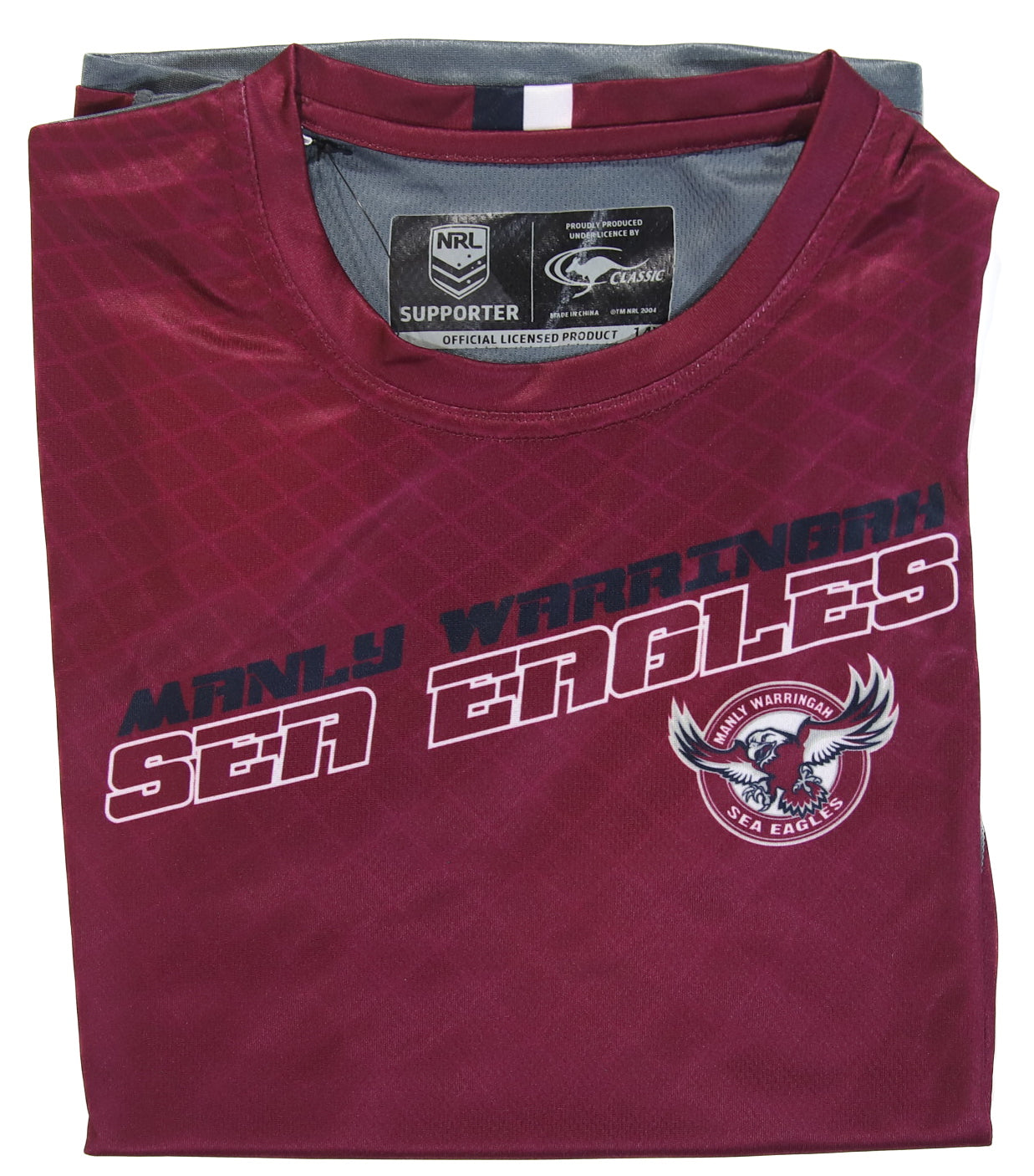 NRL Manly Sea Eagle Youth Grid Performer Tee – House of Sports