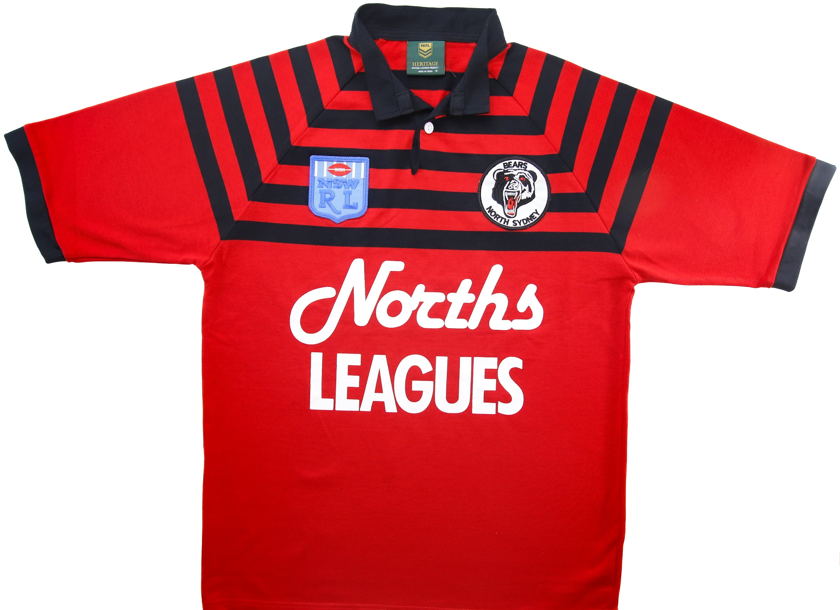 NRL North Sydney Bears Men's Retro Heritage Rugby Polo 1991 – House of ...