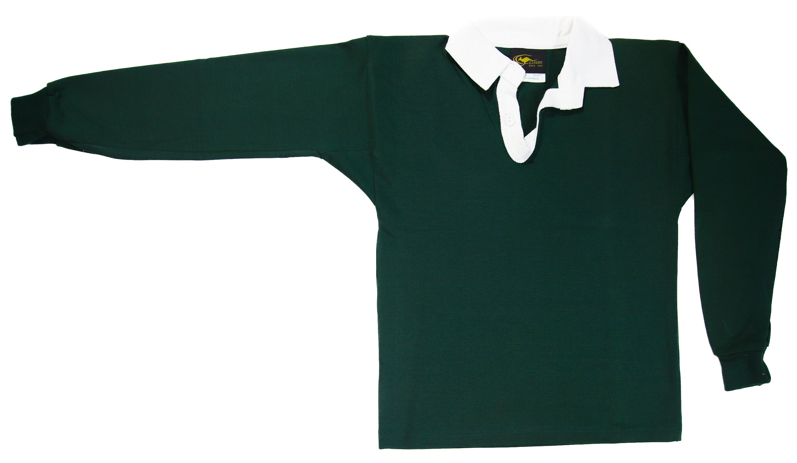 Plain Rugby Green Adult's Ready To Custom Printing Full Sleeve – House ...