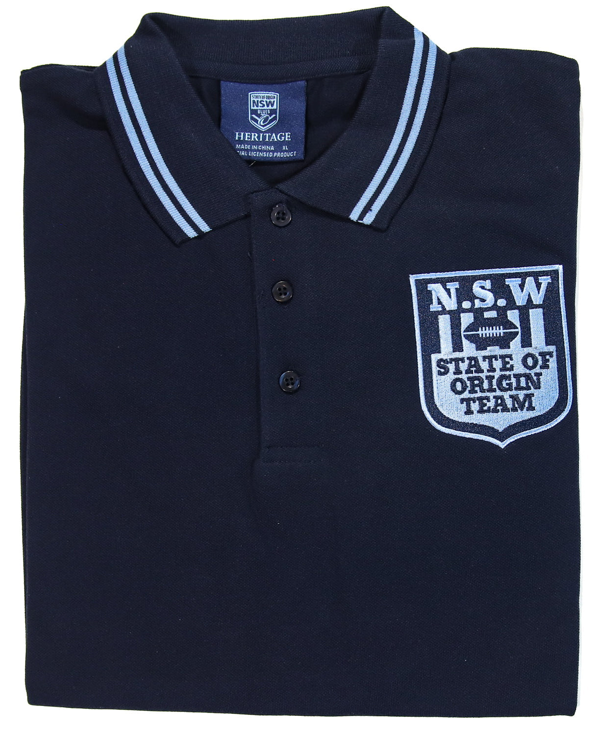 State Of Origin NSW Blues Navy Men's Retro Heritage Polo – House of Sports